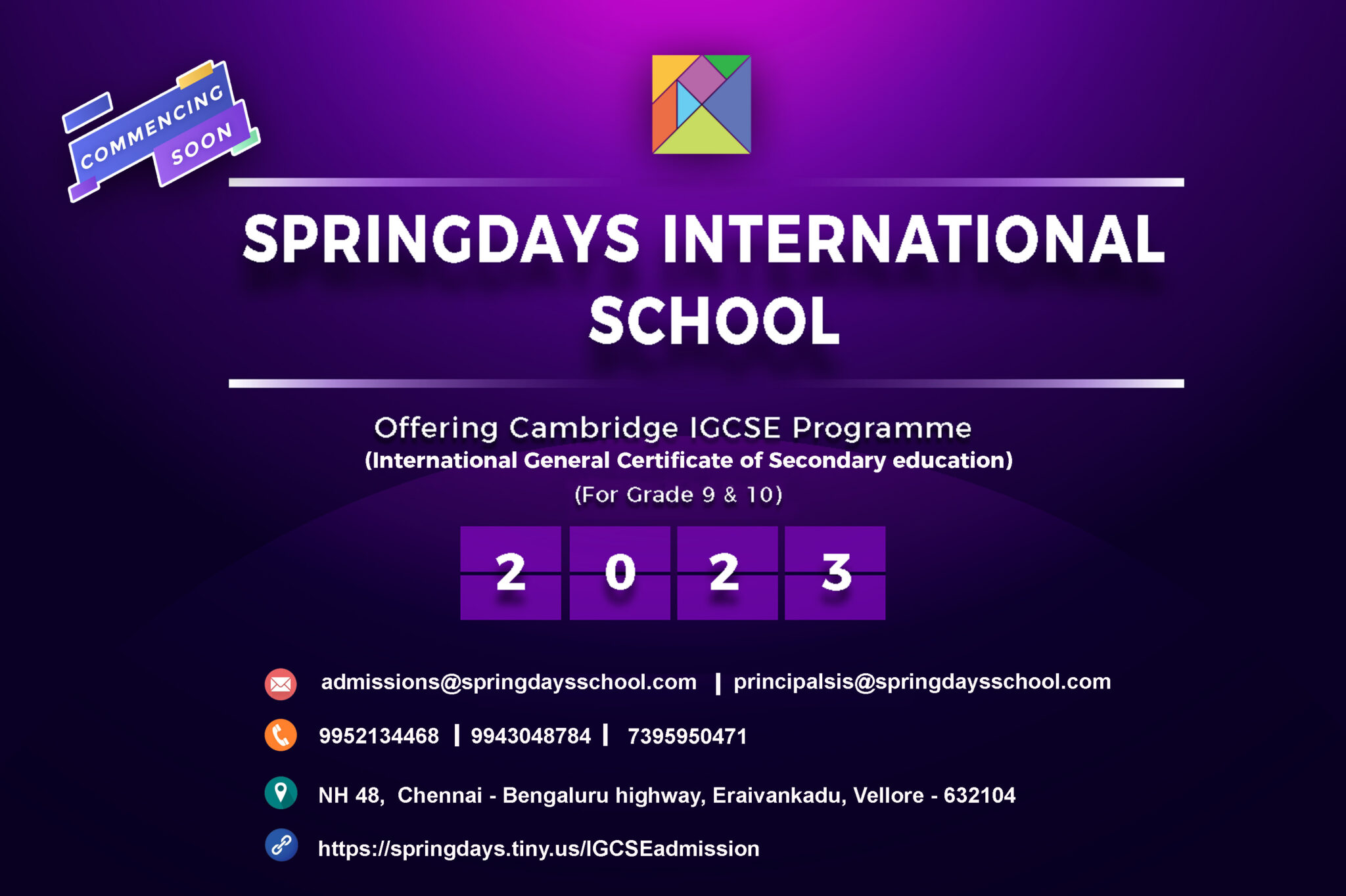 Student Admissions | Springdays School