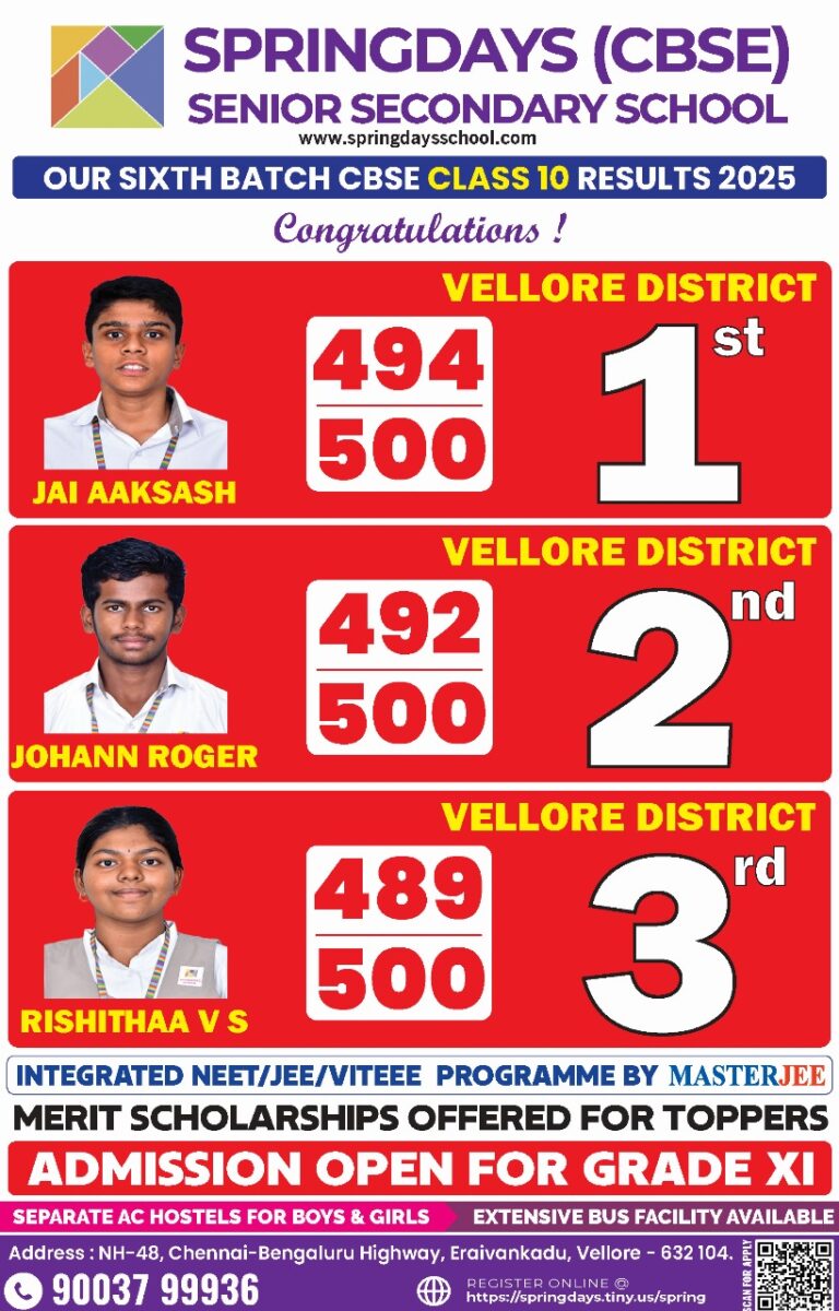 Student Admissions | Springdays School